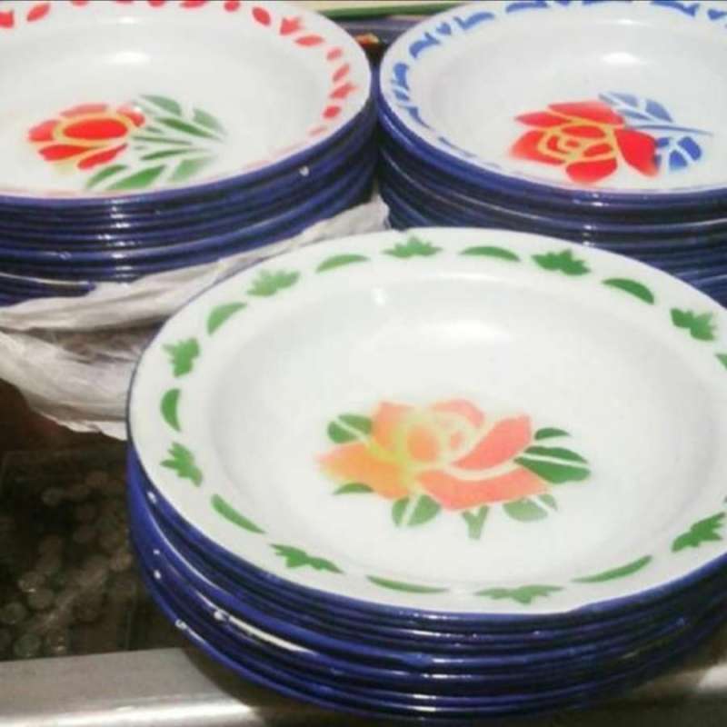 Jual Piring Seng Piring Enamel Piring Jadul Uk 22 di Seller Kiara ...