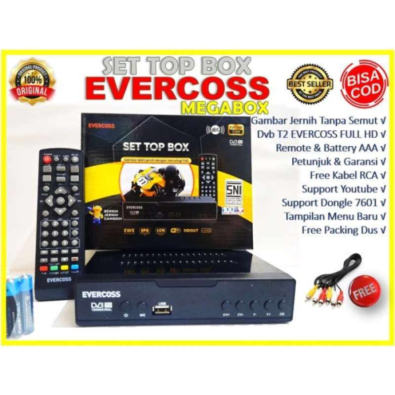 Jual Evercross Set Top Box Stb Dvb T2 Digital Tv Megabox Di Seller New ...