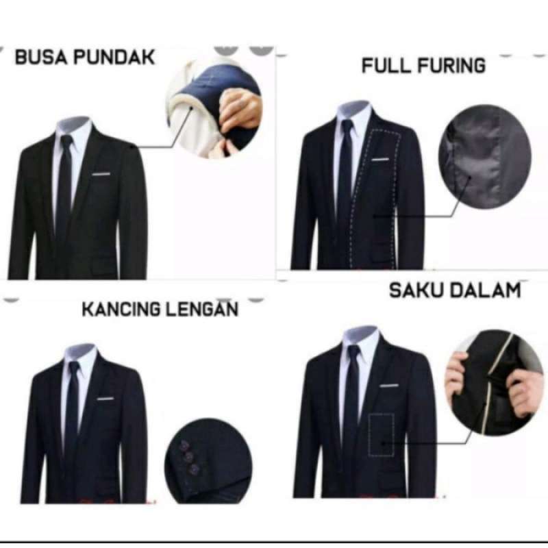 Promo Setelan Jas Pria - Jas Formal Maskuline Design - Jas Party - Jas ...