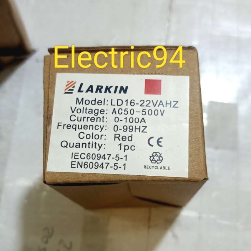 Promo Pilot Lamp Digital Volt Amper Hz 1 Phase Larkin Kotak Diskon 9% ...