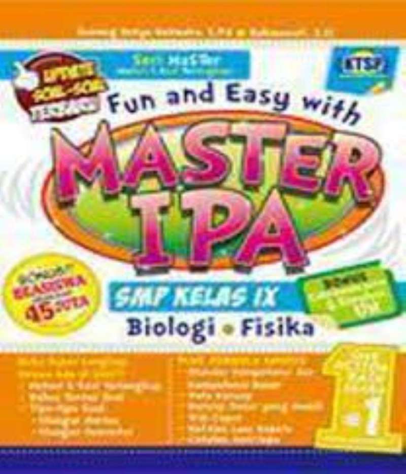 Jual BUKU FUN AND EASY WITH MASTER IPA SMP KELAS IX (BIOLOGI & FISIKA ...