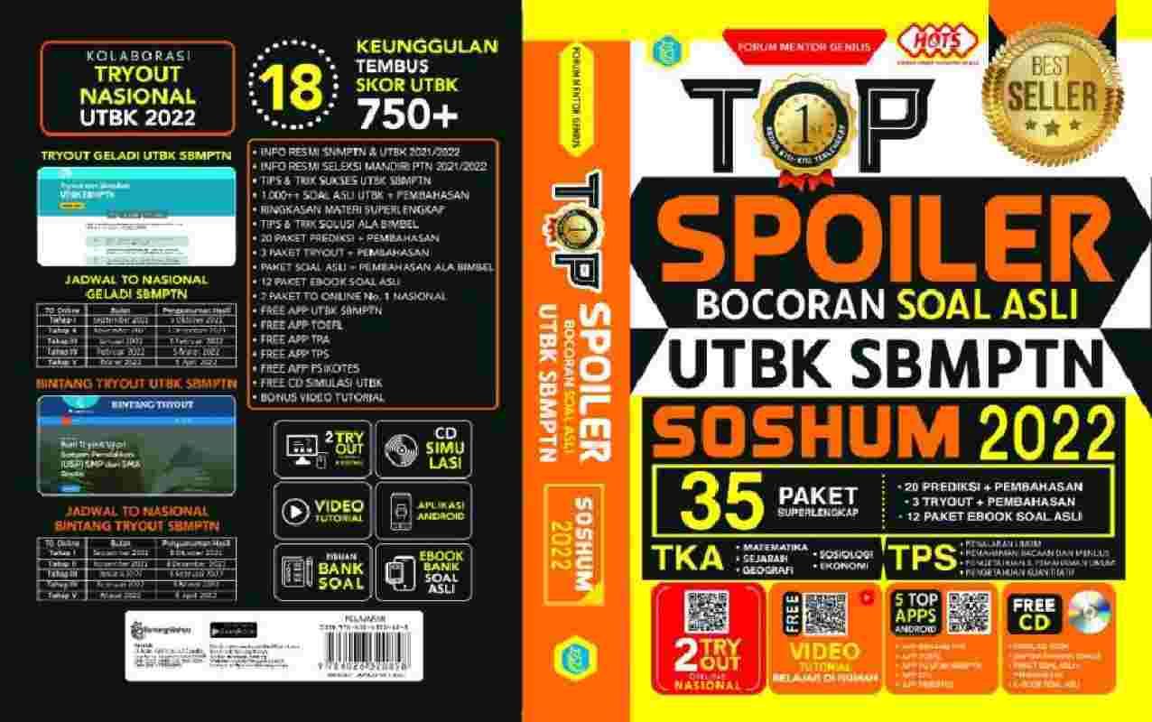Jual BUKU TOP SPOILER BOCORAN SOAL ASLI UTBK SBMPTN SOSHUM 2022 di Seller Buku Happy - Cisauk ...