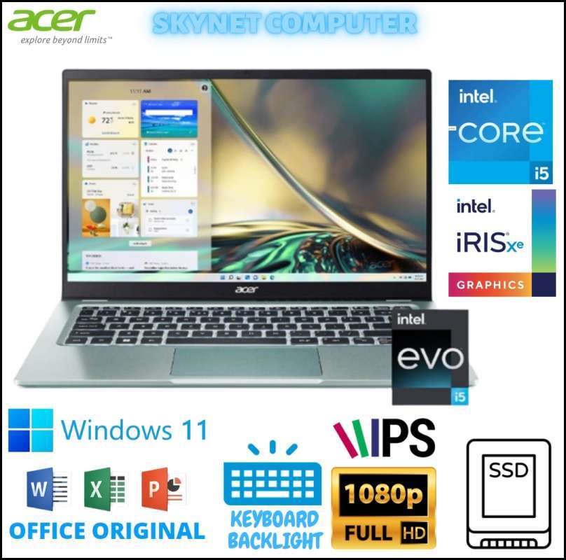 Jual Acer Swift 3 Sf314 512 Intel Evo Intel Core I5 1240p Ram16gb ...