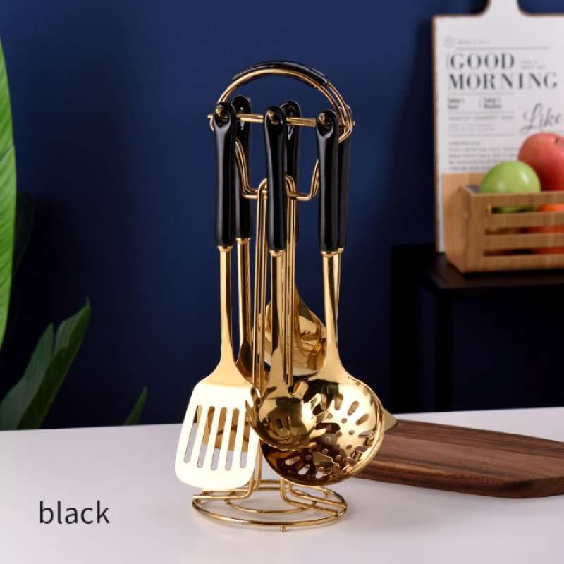 Promo Stainless Steel Kitchen Utensils Set Cooking Tools 7 pcs sutil ...