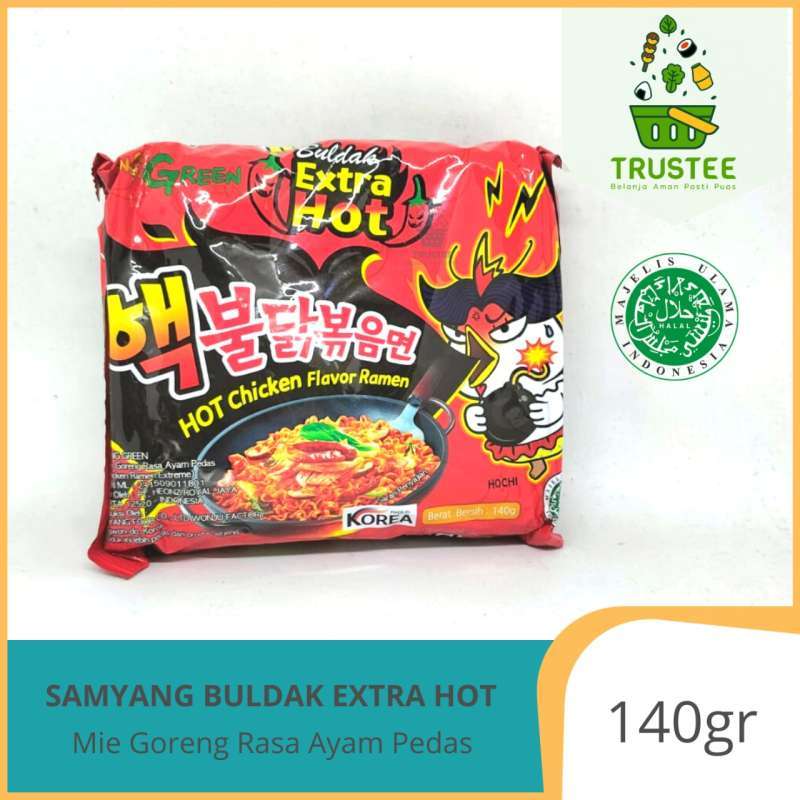 Jual Halal Samyang Green Rasa Carbonara Green Hot Chicken Ramen Buldak ...