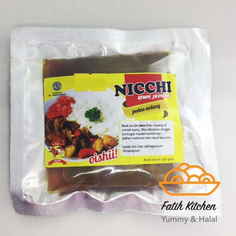 Jual Nicchi Bumbu Kare Jepang 100gr Halal - Japanese Curry - Sapi Pedas ...