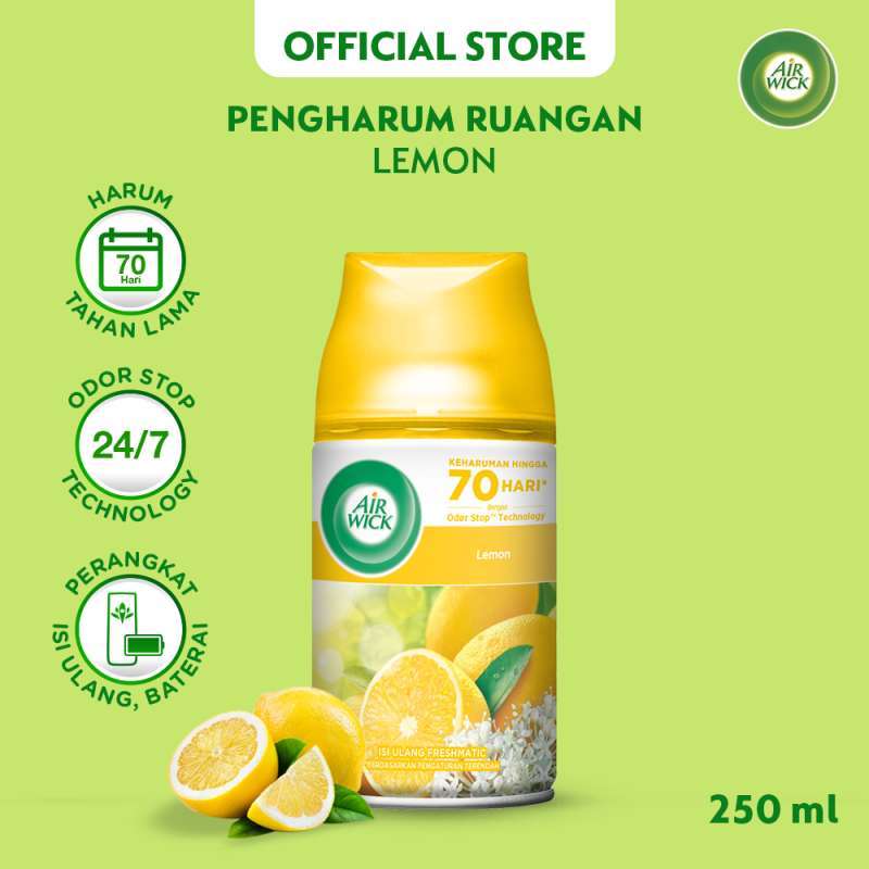 Promo Air Wick Automatic Lemon Spray Pengharum Ruangan [250 mL] Diskon ...