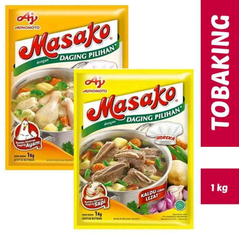 Jual Masako Ayam Sapi Penyedap Ajinomoto 1 kg Horeka di Seller Tobaking ...