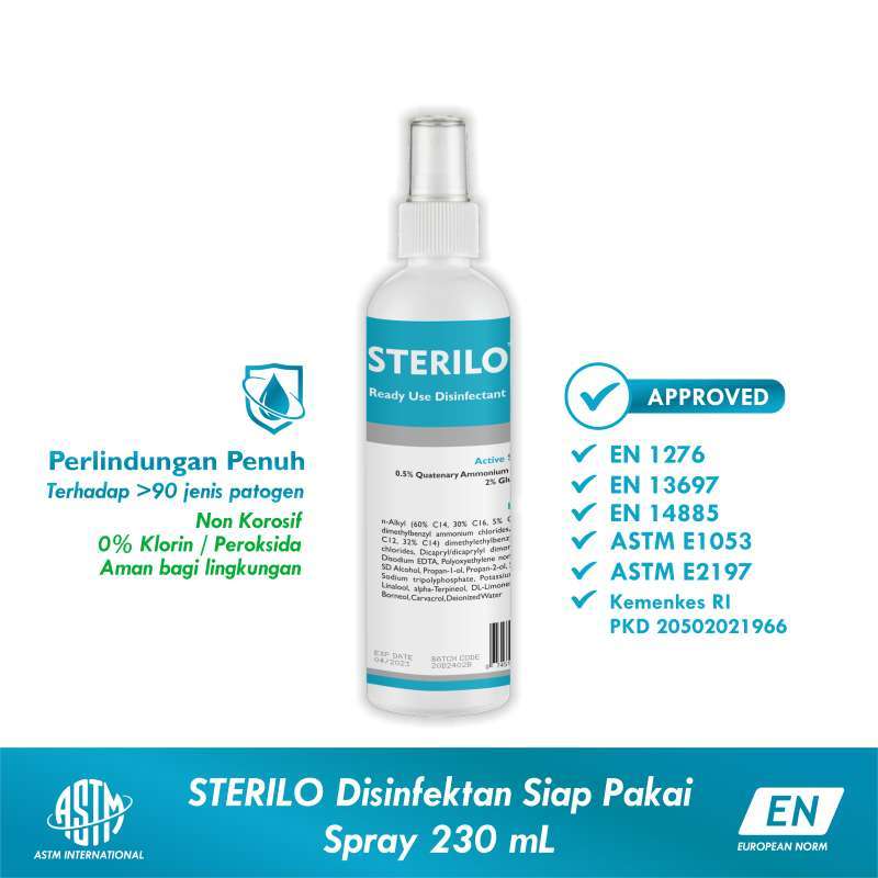 Jual Sterilo Disinfektan Spray Siap Pakai 230 Ml - Broad Spectrum ...