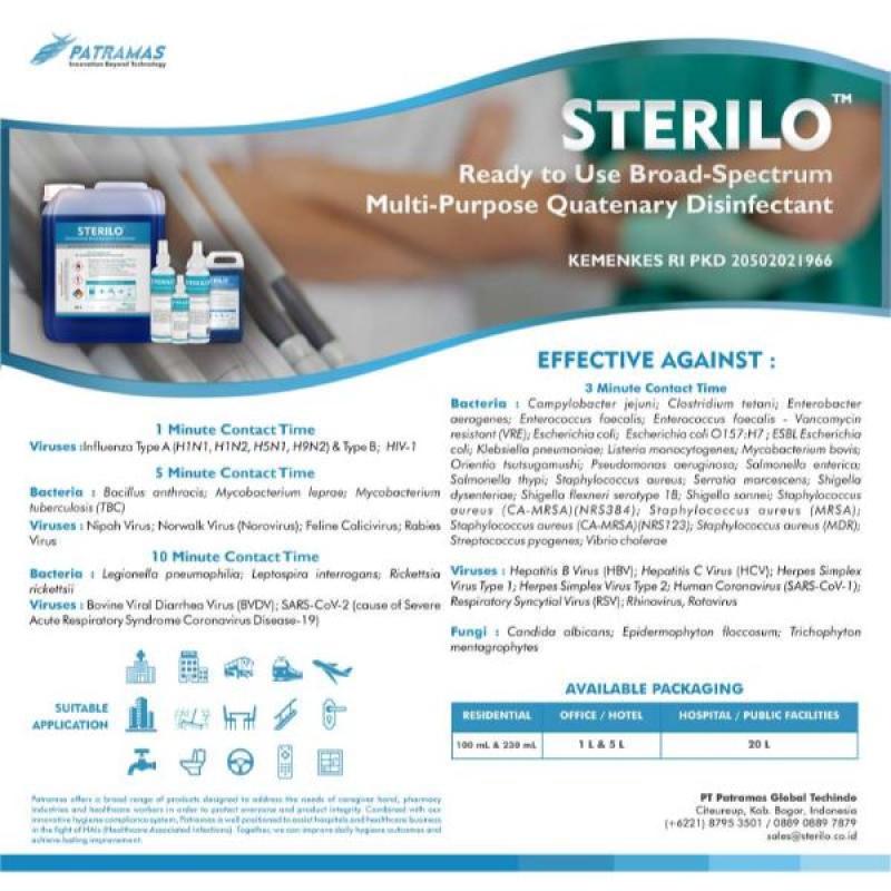Jual Sterilo Disinfektan Spray Siap Pakai 230 Ml - Broad Spectrum ...