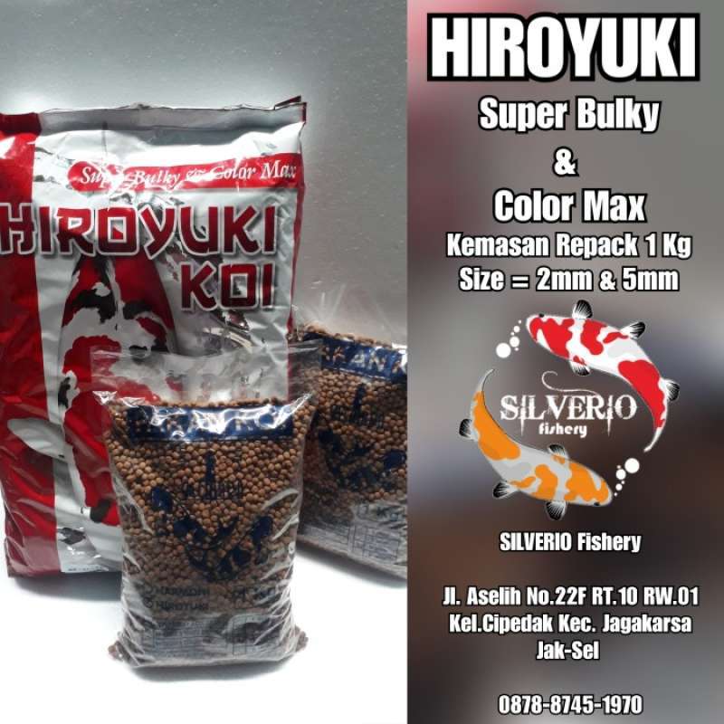 Jual Pakan Ikan Koi Dan Tamasaba Hiroyuki Super Bulky Dan Color Max ...