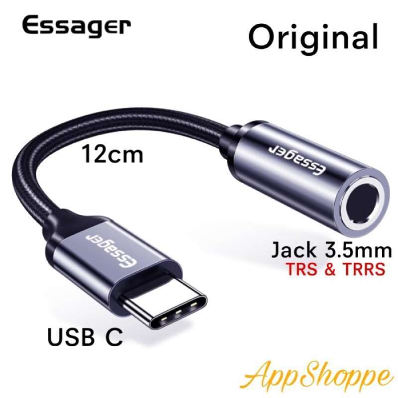 Promo Essager Adapter Cable Usb Type C 3.5Mm Connector Quality Sound ...