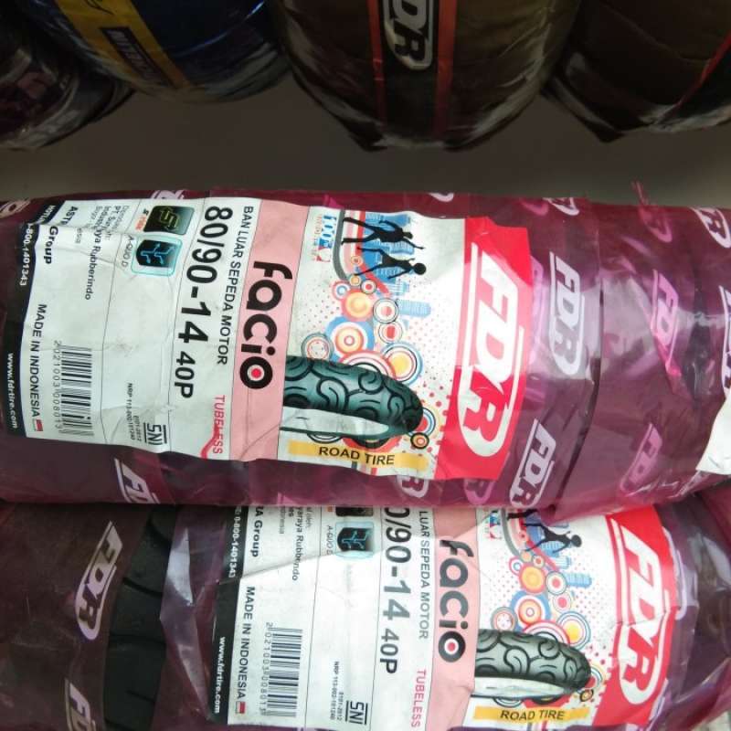 Promo Ban FDR 80/90-14 Facio Tubeles (Ban Motor matic yamaha blk ...