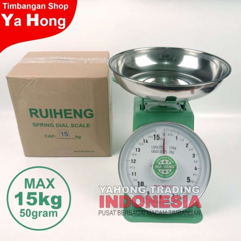 Jual Timbangan Jarum Manual RUIHENG Timbangan Pasar Ayam Daging 15kg di ...