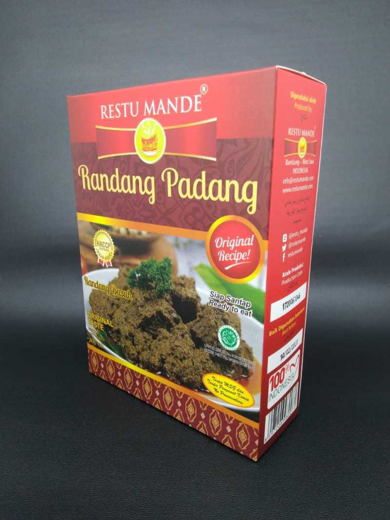Promo Restu Mande Rendang Sapi Basah Original Taste Hot [ 300g ] Diskon ...