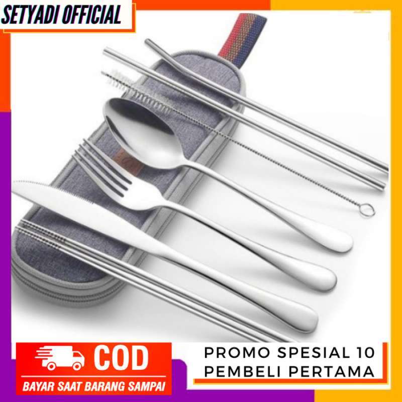 Promo Set Alat Makan Sendok Garpu Pisau Sumpit Stainless Japanase Style ...