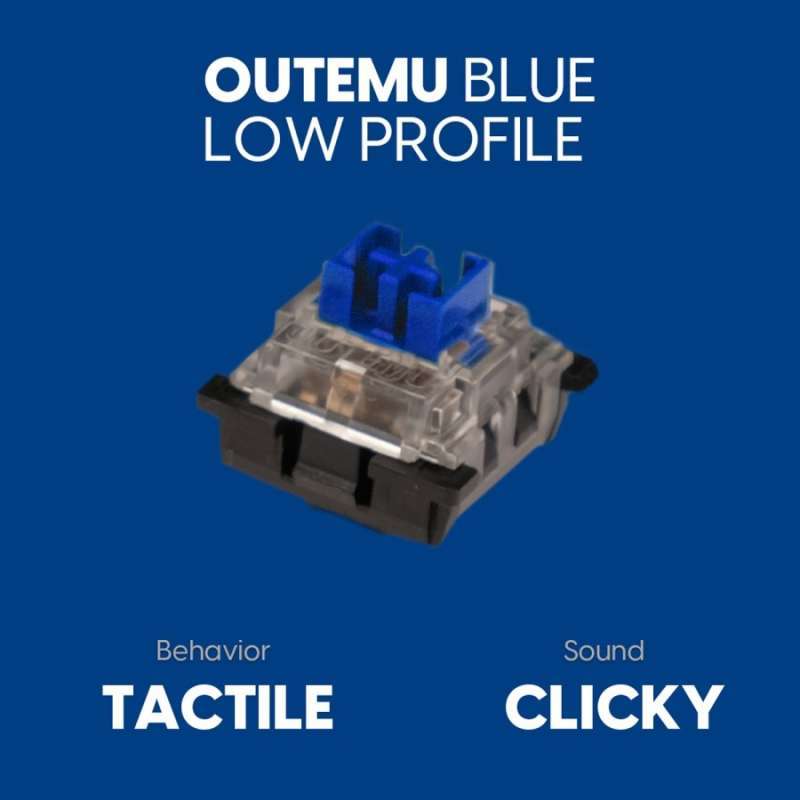 Jual OUTEMU BLUE LOW PROFILE MECHANICAL SWITCH di Seller Gamer's ...