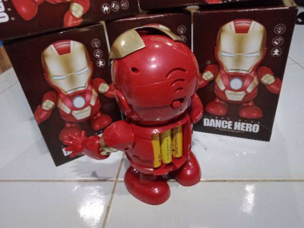 Jual Boneka Miniatur Joget Mainan Anak-anak Avenger Iron Man Smart ...