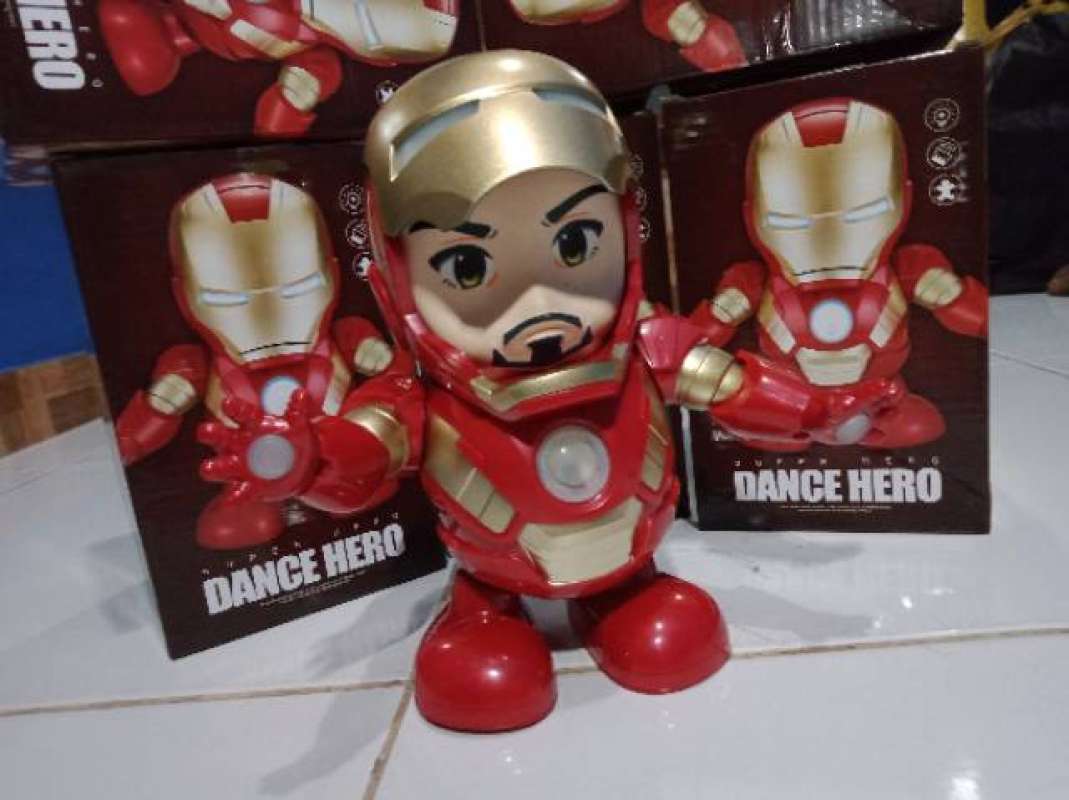 Jual Boneka Miniatur Joget Mainan Anak-anak Avenger Iron Man Smart ...