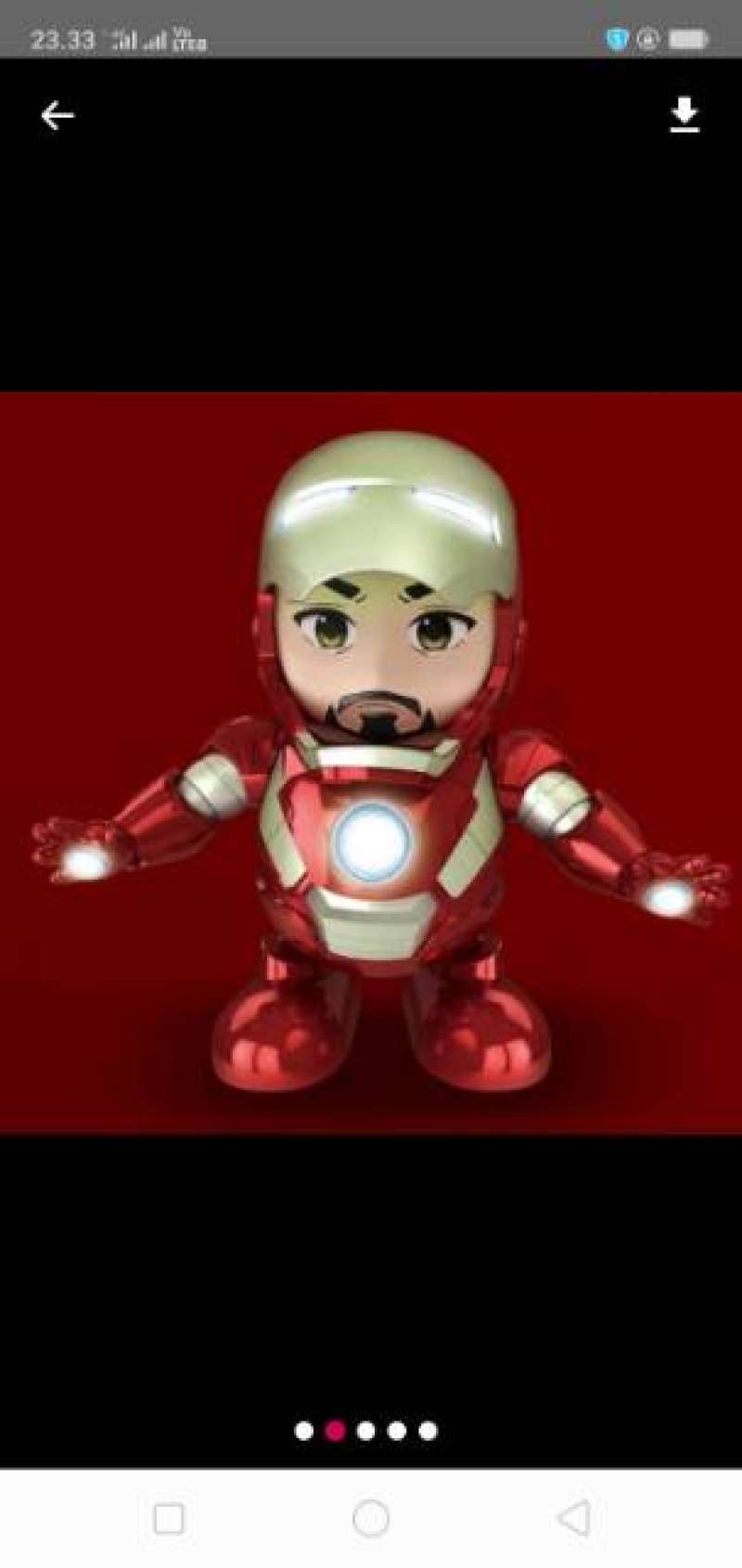 Jual Boneka Miniatur Joget Mainan Anak-anak Avenger Iron Man Smart ...