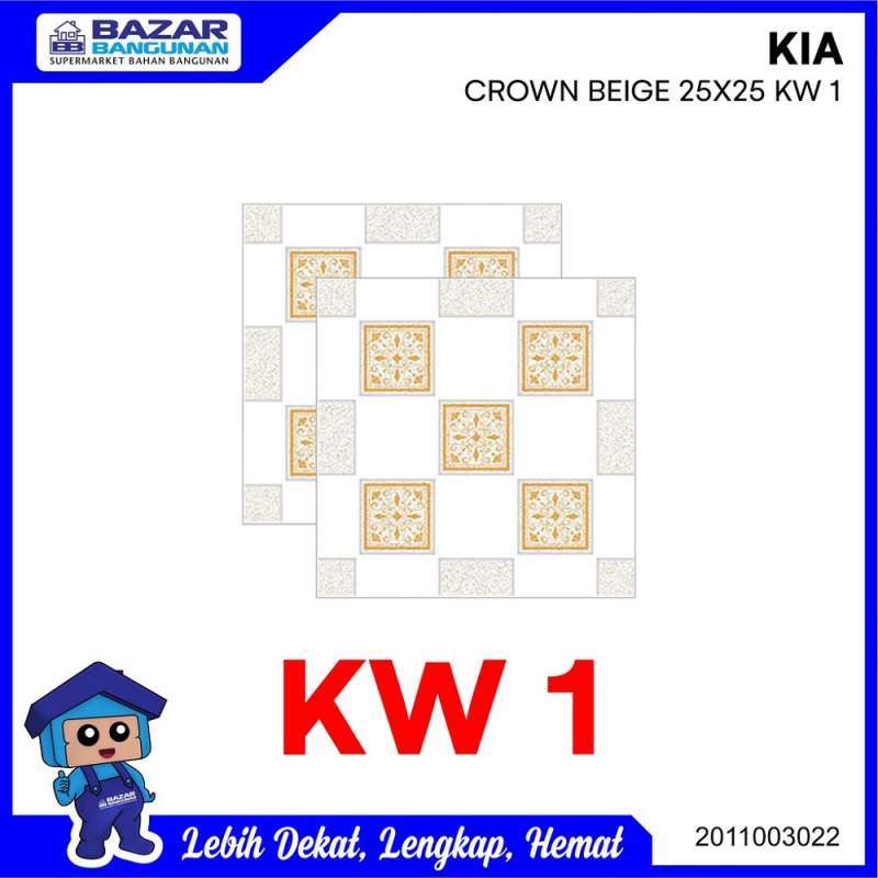 Jual KIA - Keramik Lantai Kamar Mandi Kasar Floor Tile Crown Beige ...