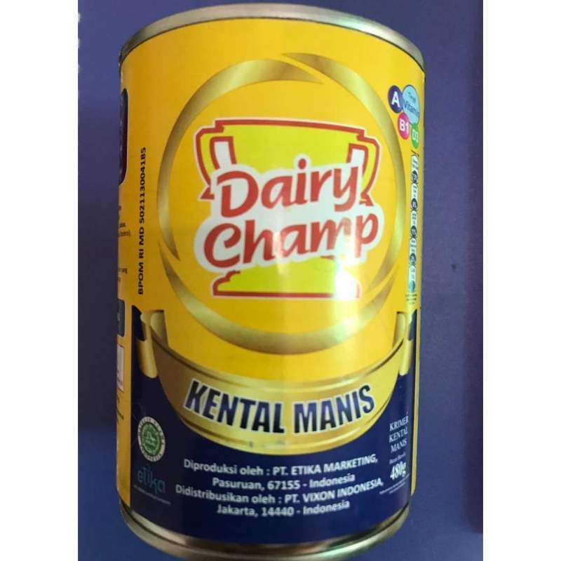 Jual Susu Kental Manis (SKM) Dairy Champ 480 gr | Susu Krimer kental ...