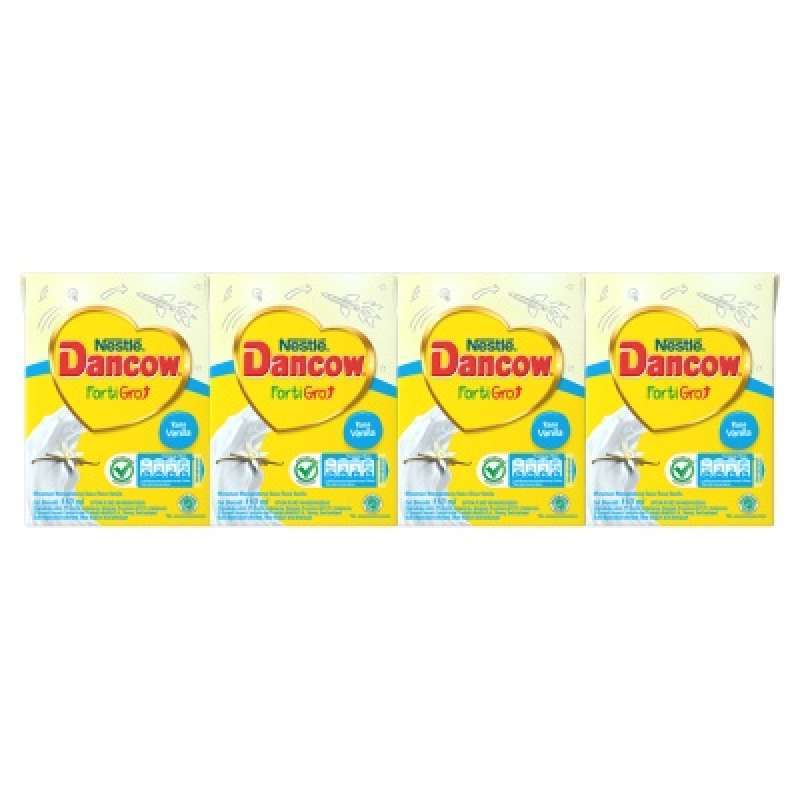 Jual Dancow FortiGro Susu UHT Vanila 4 x 110 ml di Seller PLAT87 - Kab ...