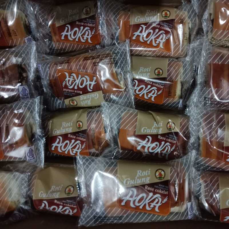 Promo AOKA Roti Gulung Sandwich isi Selai Coklat 60gr ENAK EMPUK ...