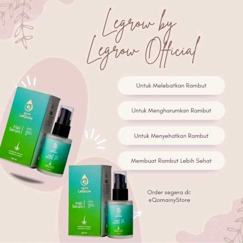 Promo Legrow Hair Serum - Mengatasi Masalah Pada Rambut Diskon 18% Di ...