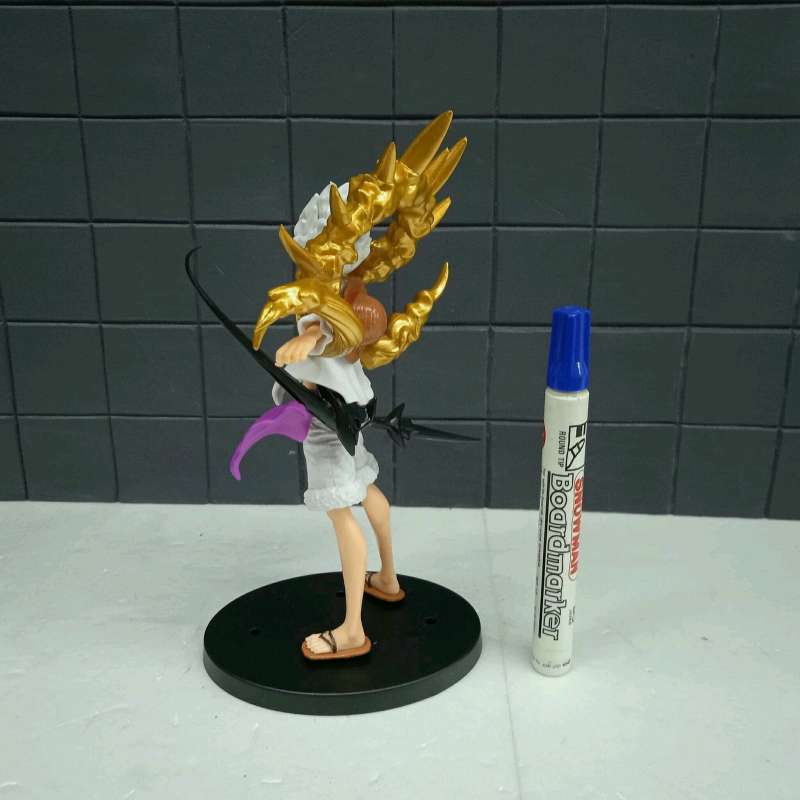 Jual Static Figure Luffy Gear 5 White Gold Aura One Piece Statue Bahan ...
