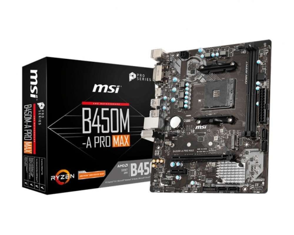 Jual MSI B450M PRO-M2 MAX AMD B450 AM4 DDR4 Micro ATX Motherboard di ...