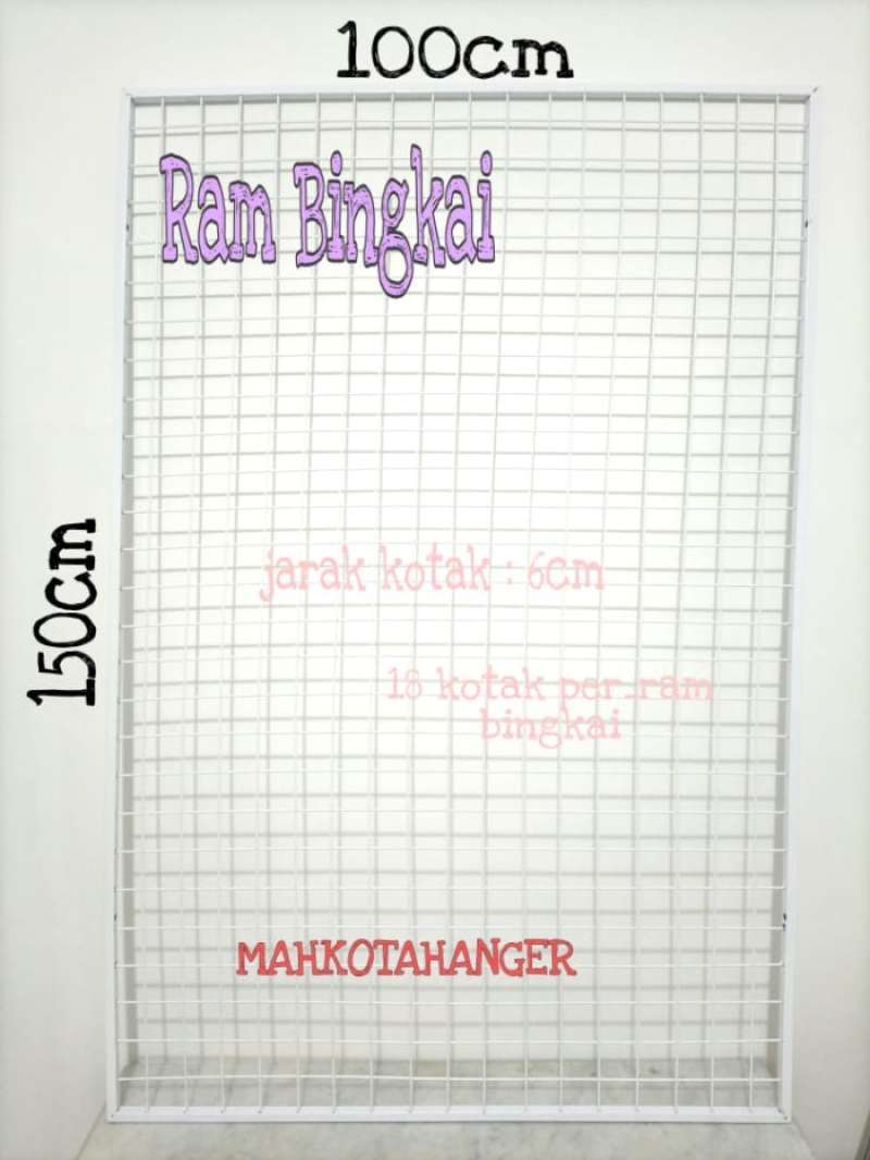 Jual Jaring ram bingkai besi tebal uk 100x150cm di Seller GALAXY_CAMERA ...