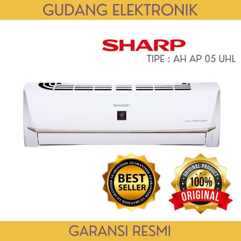 Jual AC SHARP 1/2 PK - AH-AP 05 UHL - PLASMACLUSTER LOW WATT - 330 W ...