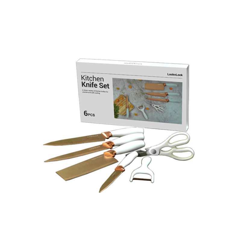 Promo Locknlock Ckk109s6-knife 6 Pcs Set-rose Gold Diskon 33% Di Seller ...