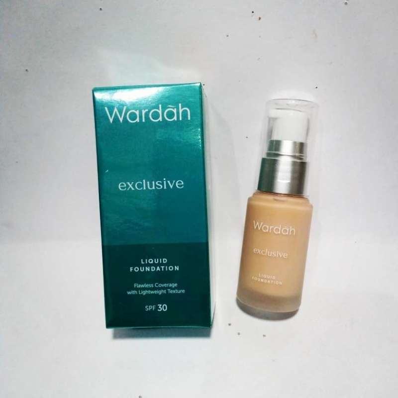 Jual Wardah Exclusive Liquid Foundation - 01 Light Beige Di Seller ...