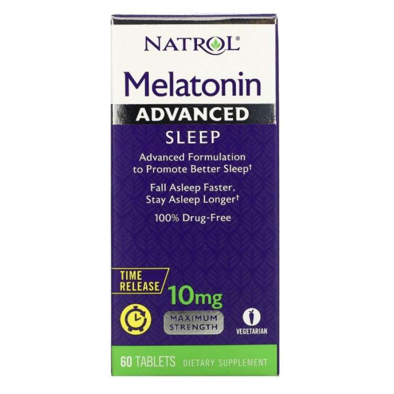 Promo Melatonin Advanced Sleep Time Release 10Mg 60 Tablets Diskon 17% ...