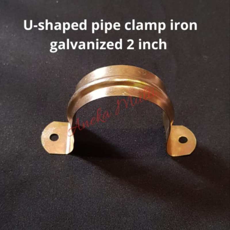Promo Jual Klem Pipa 2 inch Clamp Klem Paralon ke Tembok iron galvanis ...