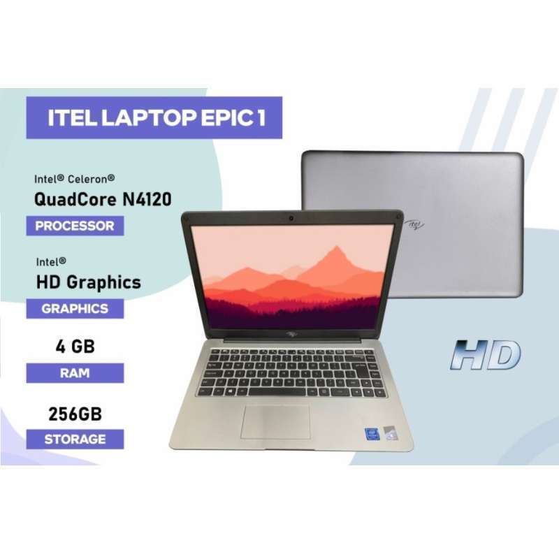 Jual Itel Laptop Epic 1 By Infinix - Intel N4120 Ram 4gb Ssd 256gb 14 ...