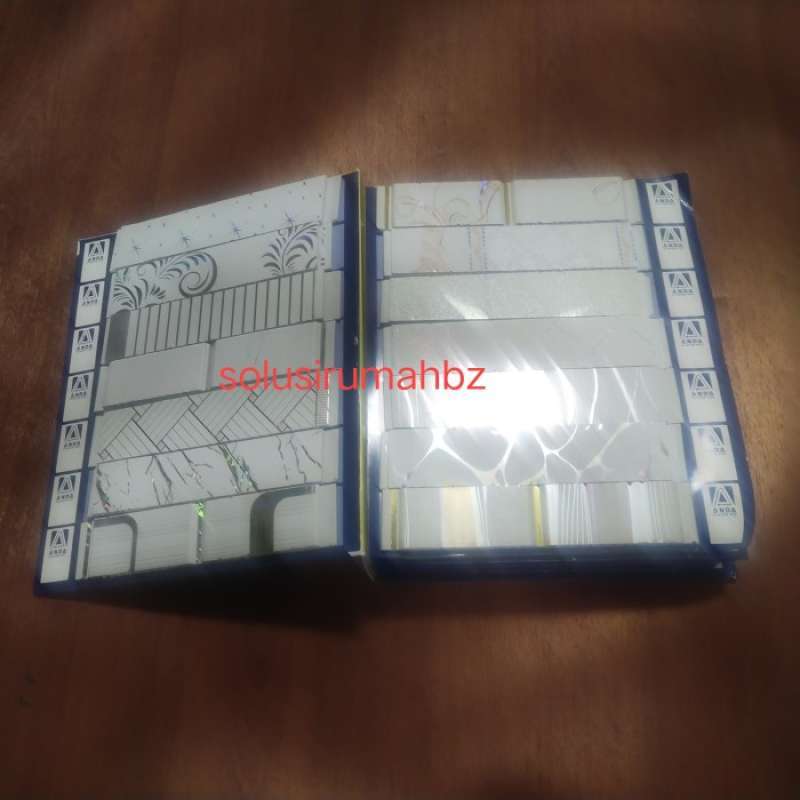 Jual katalog plafon pvc contoh asli plastik catalog kartu warna color ...