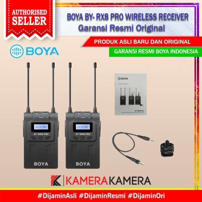 Promo KameraKamera BOYA BY-RX8 Pro UHF Wireless Receiver for BY-WM8 Pro System Garansi Resmi ...