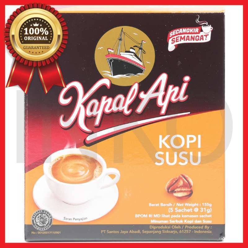 Jual KAPAL API KOPI GULA SUSU BOX 5X31GR di Seller inko - Curug ...