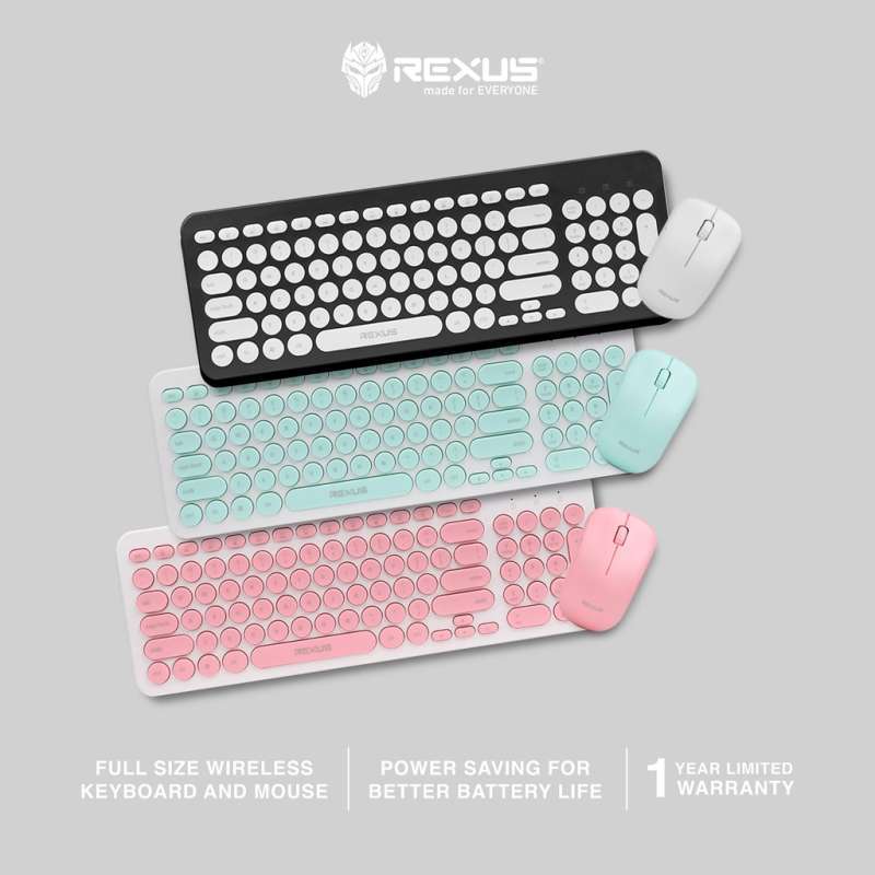 Jual Rexus Keyboard Mouse Wireless KM10 Combo di Seller Sanbox id ...