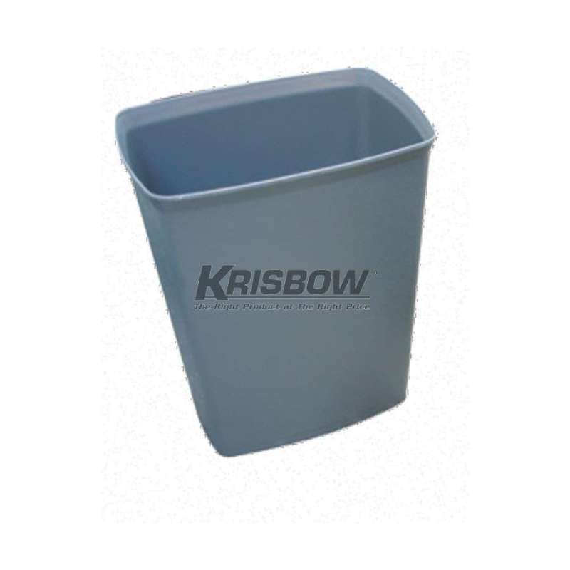 Jual KRISBOW DUST BIN SQUARE FIRE RESISTANT 8L BLACK Item #10084788 di ...