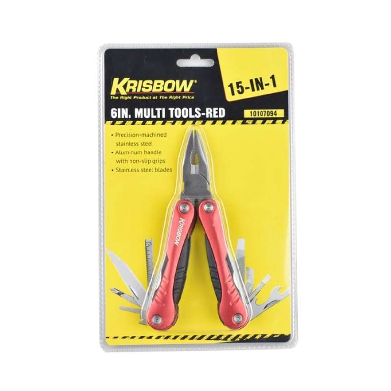 Jual Krisbow Alat Saku Multi Tools 15 In 1 - Merah di Seller BlankCond ...
