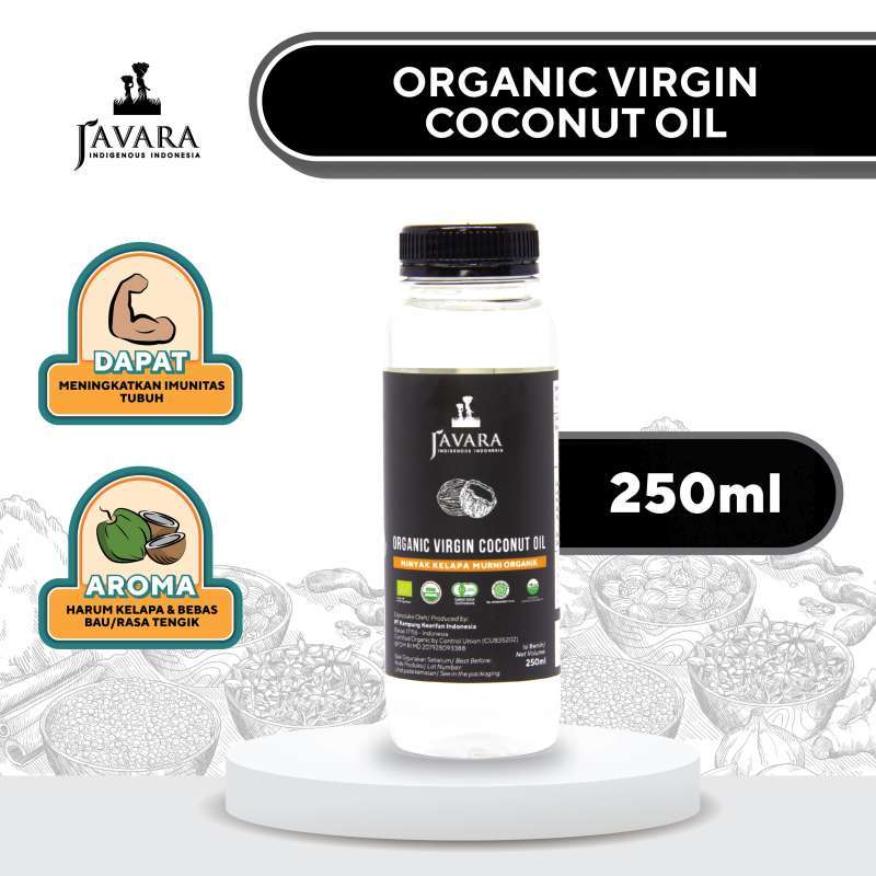 Jual Javara Organic Extra Virgin Coconut Oil [250 mL] Pet Bottle di ...