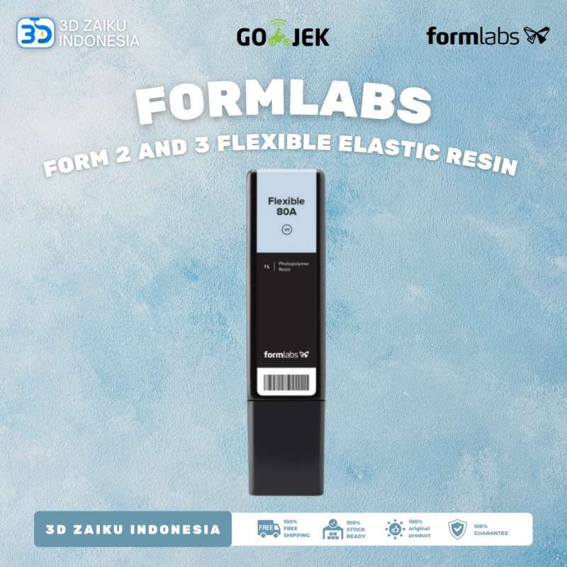 Jual Original Formlabs Form 2 and 3 Flexible Elastic Resin for 3D ...