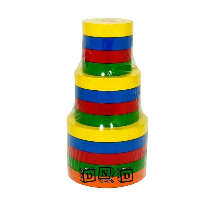 Promo Mainan Edukatif / Edukasi Anak Puzzle Balok Kayu Menara Pelangi ...