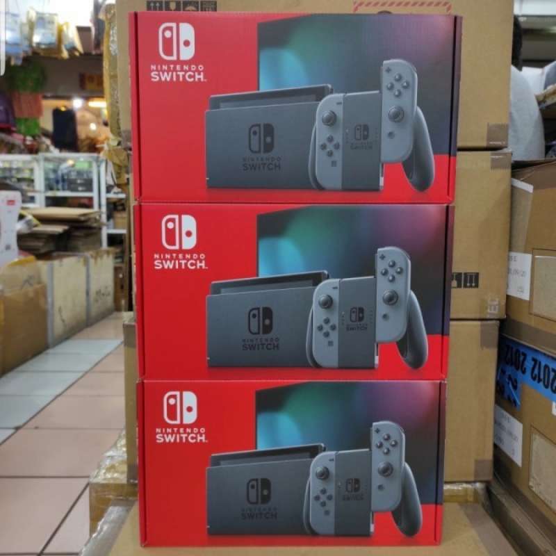 Promo New Nintendo Switch Grey Console HAC-001(-01) Diskon 23% di ...