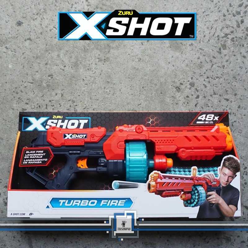 Jual X-Shot Excel Turbo Fire Foam Dart Blaster Slam-Fire Function by ...