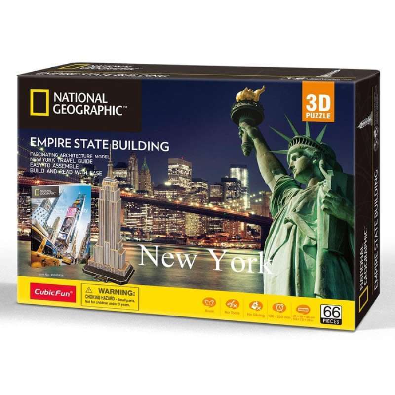 Jual Cubicfun 3D Puzzle National Geographic Series - Empire State ...